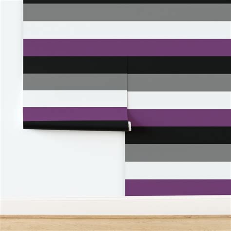 Asexual Pride Flag Lgbtq Pride Month Wallpaper Spoonflower
