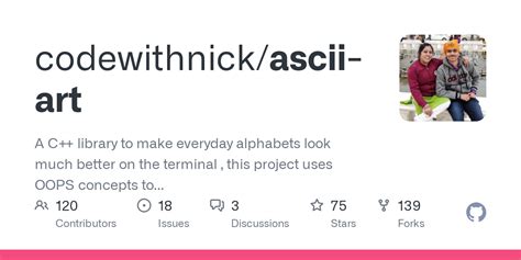 ascii art dummy h at main · codewithnick ascii art · github