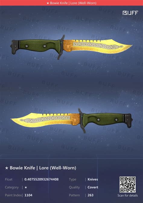 CSGO Bowie Knife Lore Video Gaming Gaming Accessories In Game Products On Carousell