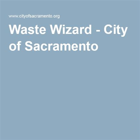Sacramento Waste Calendar