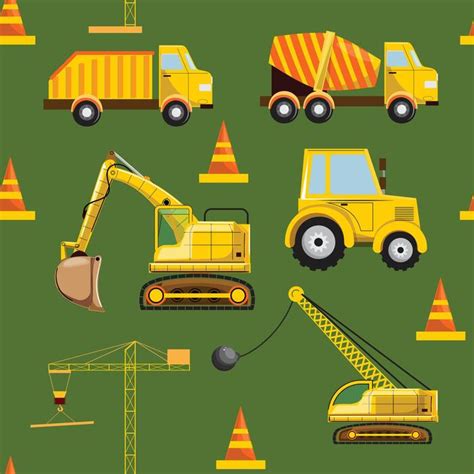 Construction Seamless Pattern Vector Art Icons And Graphics For Free Download