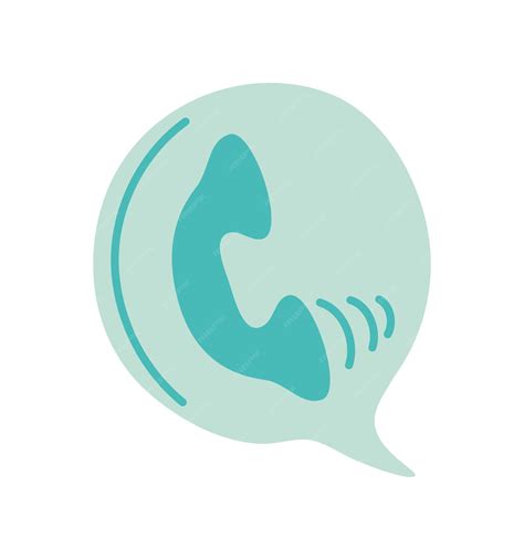 Premium Vector Telephone Mobile App Icon Isolated