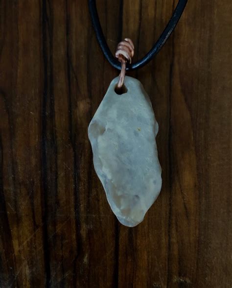 Handcrafted Chert Stone Pendant Etsy