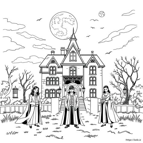 Páginas Para Colorear Imprimibles De Vampire Diaries