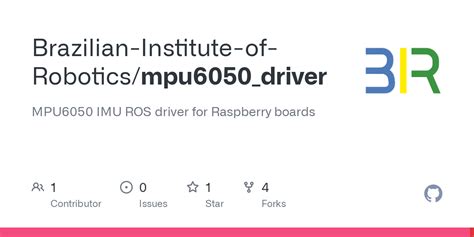 GitHub Brazilian Institute Of Robotics Mpu Driver MPU IMU ROS Driver For Raspberry Boards
