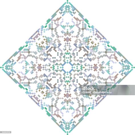 추상 픽셀 아트 타일입니다 벡터 일러스트 레이 션입니다 인사말 카드 배너 전단지 및 포스터를 위한 타일 디자인 요소입니다 0명에 대한 스톡 벡터 아트 및 기타 이미지