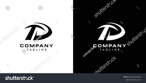Abstract Letter Td Logo Dt Logo Stock Vector Royalty Free 2283256851 Shutterstock