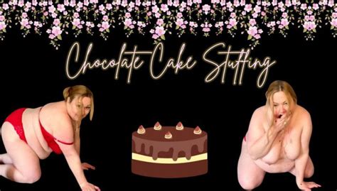Plumpbelle8 Bbw Feedee Stuffing Chocolate Cake Manyvids