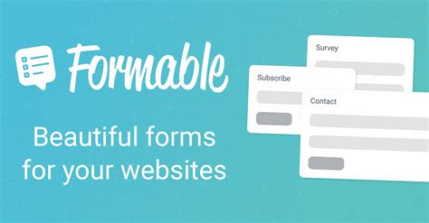 Introducing Formable Beautiful Forms For Your Websites