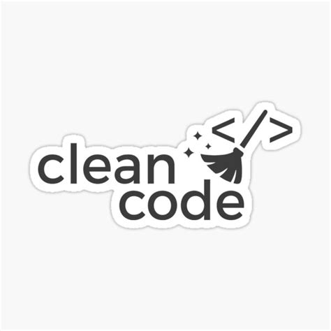 Clean Code Funny Coder Technology Sticker For Sale By Juxndx Redbubble