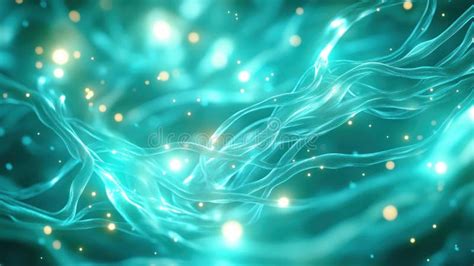 abstract neuron pathways dynamic glowing neural networks illustrating