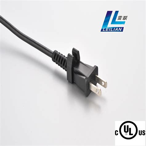 UL CUL Standard Power Cord With Two Pins China Power Cord And Power Plug