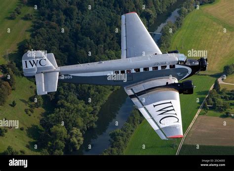 A Junkers Ju 52 Aircraft Flying During An Air To Air Photo Shoot The