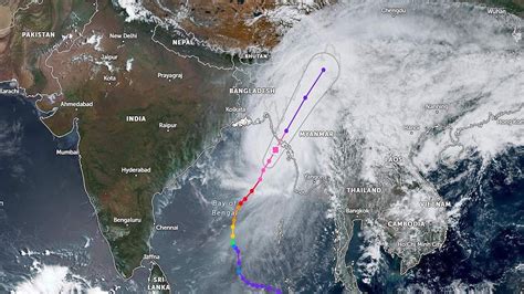 Cyclone Mocha Starts Hitting Bangladesh Myanmar Coasts