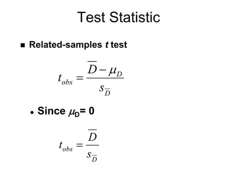 Sd 12 Comparing Means One And Paired Sample T Testppt