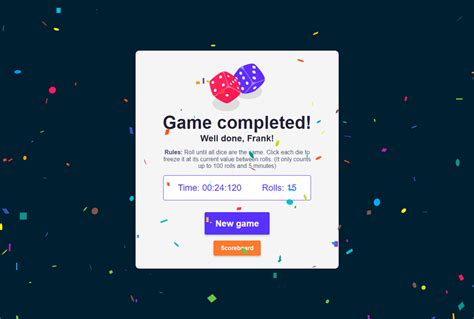 Github Imaginario27scrimba Tenzies Game A Dice Game Where You Have