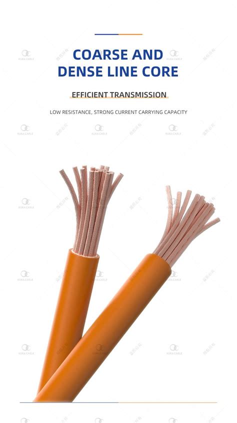 Orange Automotive Cableandwire Battery Cable 70mm