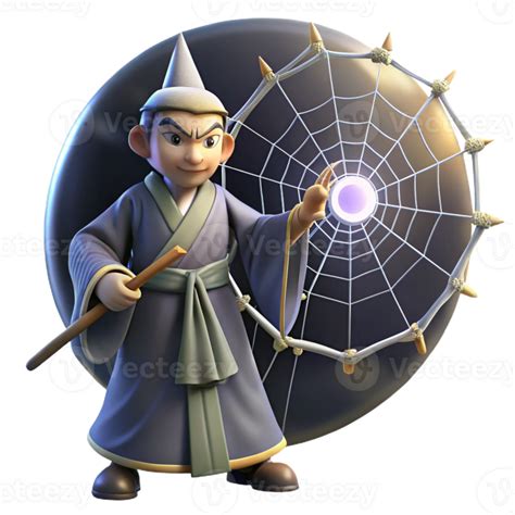 Stunning Traditional A Wise Jorogumo Spinning A Web Japanese Professional 57737000 Png