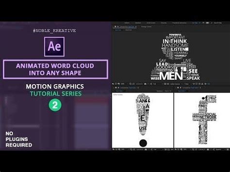 Animated Word Cloud Into Any Shape In After Effects No Plugin Required