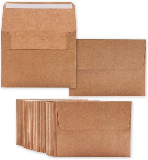 A2 Kraft Envelopes For Cards And Invitations Brown 5 7 X