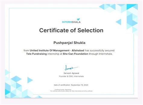 Pushpanjal Shukla On Linkedin Shecanfoundation Internshala Internship