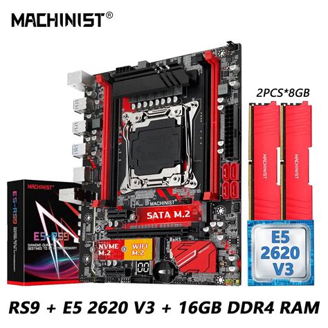 Комплект материнской платы MACHINIST E5 RS9 X99 с LGA 2011-3 Xeon E5 ...