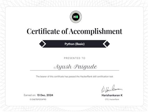 Excited To Share That I Have Earned The Python Basic Certificate Of