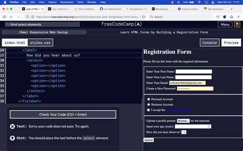 nesting html select elements within a label html css the