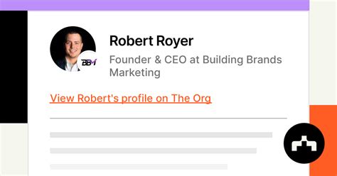 Robert Royer Founder And Ceo At Building Brands Marketing The Org