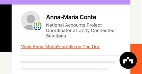 Anna Maria Conte National Accounts Project Coordinator At Unity