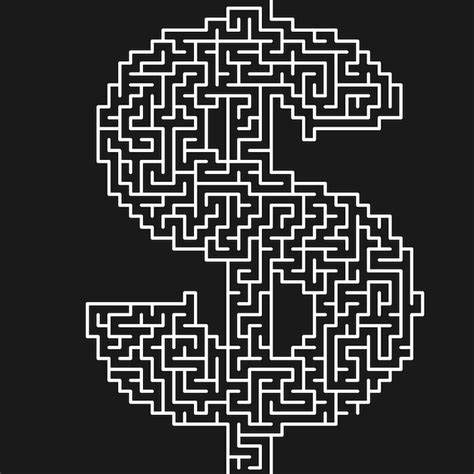 Premium Vector Maze Or Labyrinth Geometric Vector Design Idea Or Making Decision Concept