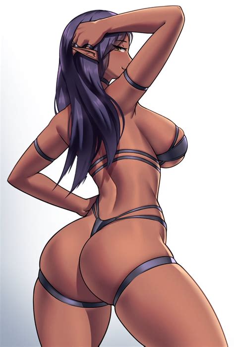 Rule 34 Almost Naked Almost Nude Artist Request Brown Skin Bubble Ass Bubble Butt Female