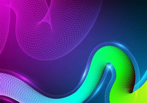 Digital Technology Wavy Background Wave Shape Futuristic Fluid Gradient Concept Design For