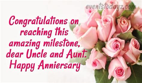 Happy Anniversary Wishes To Uncle Aunty With Images