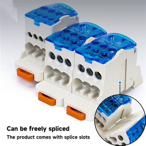 Terminal Block In Many Out Din Rail Distribution Box Electric Wire Connector UKK A