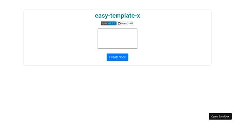 Easy Template X Canvas Demo Codesandbox