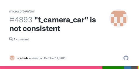 T Camera Car Is Not Consistent Issue Microsoft AirSim GitHub