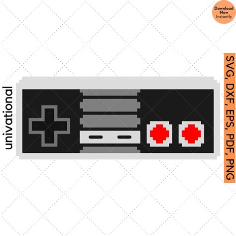 Nintendo Controller SVG NES Controller Svg Nintendo Pixel Etsy