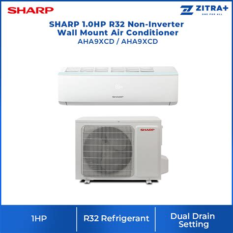 Sharp 10hp R32 Non Inverter Wall Mount Air Conditioner Aha9xcd And Aua9