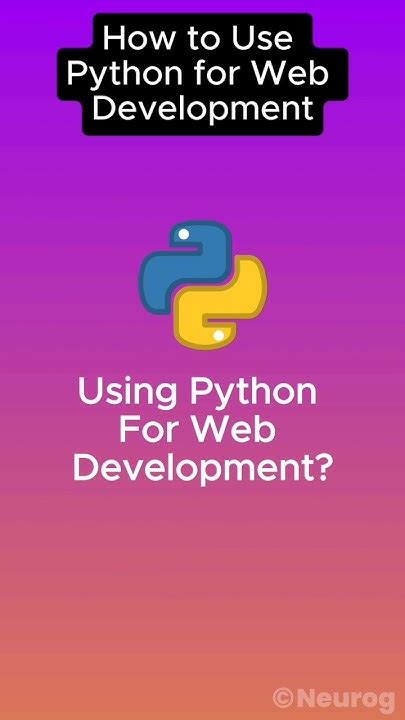 How To Use Python For Web Development Youtube