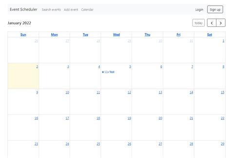 A React Event Scheduler App Built With Typescript And Bootstrap