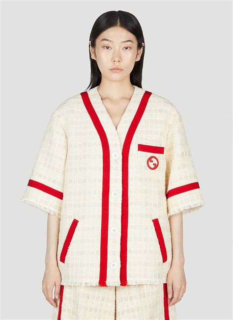 Gucci Interlocking G Tweed Jacket Gem