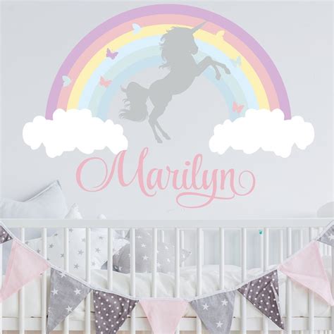 Rainbow Wall Decal Etsy