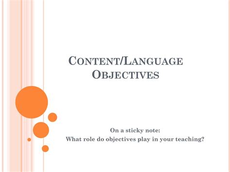 Ppt Content Language Objectives Powerpoint Presentation Free Download Id 2653147