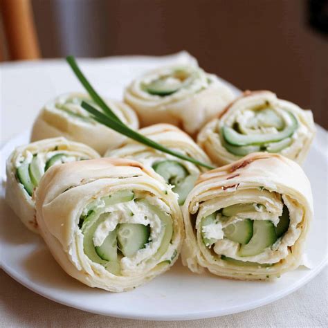 Fresh Cucumber And Cream Cheese Roll Ups Recipe Snack Magic Cooking