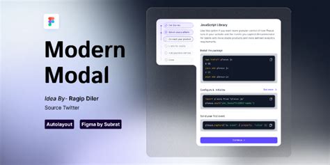 Modern Modal Figma