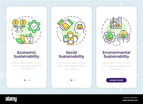 Food Sustainability Onboarding Mobile App Screen Stock Vector Image And Art Alamy