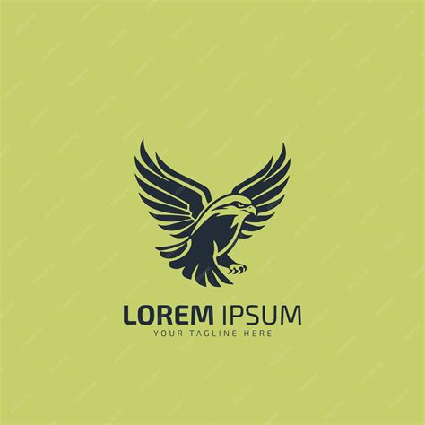 Premium Vector Stylized Eagle Wings Logo Design Icon Vector