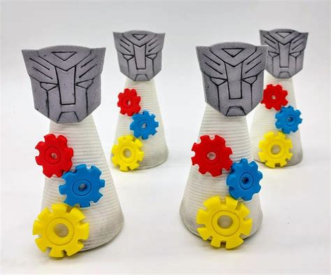 Conqualitá Cestas E Presentes Cone Trufado Transformers Conqualitá Doces Personalizados