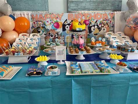Pin By Victoria Keichline On Bluey Party 2nd Birthday Party Themes Happy Birthday Parties
